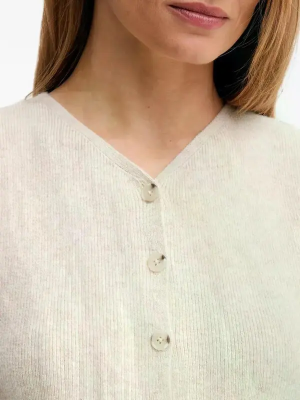 OUI Button V-neck Sleeveless Cardigan