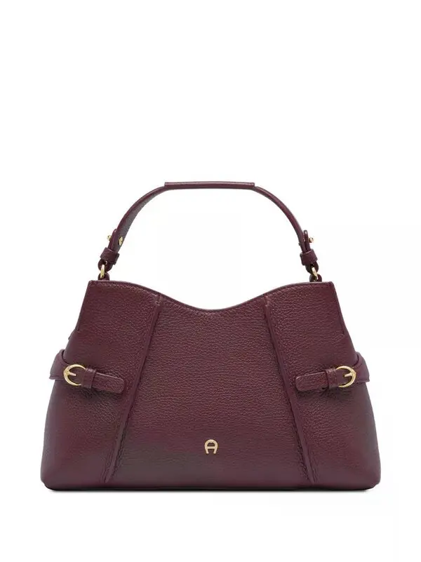 AIGNER Medium Cavallo Buckle-detail Leather Tote Bag