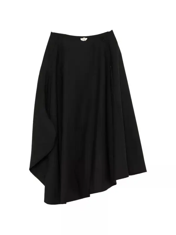 Comme Des Garçons Asymmetric Draped Skirt - Black