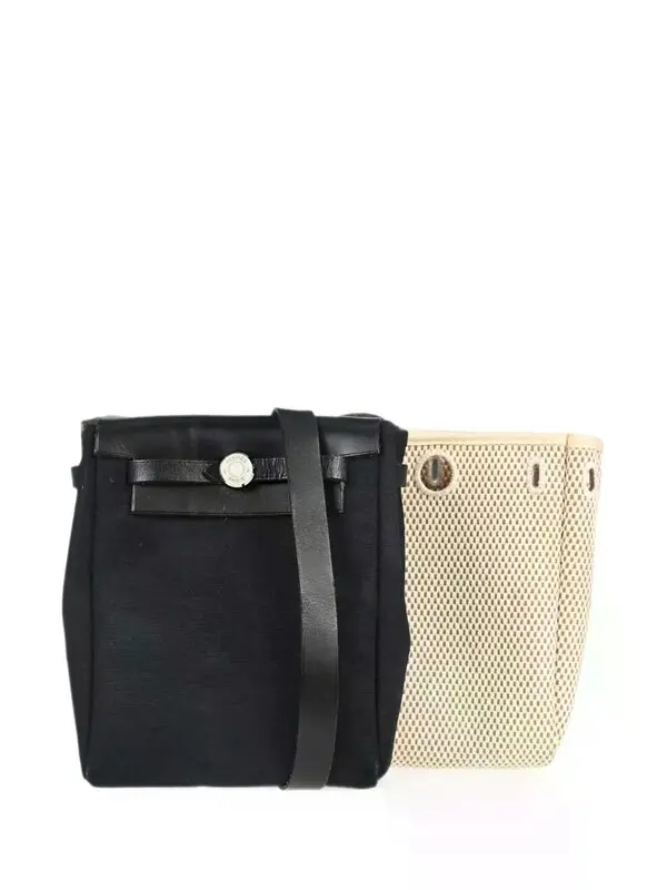 Hermès 2004 Tpm Herbag Shoulder Bag - Black