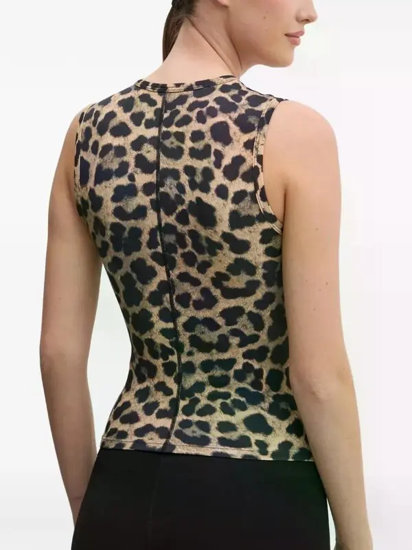 P.E Nation Foundation Muscle Leopard-print Tank Top