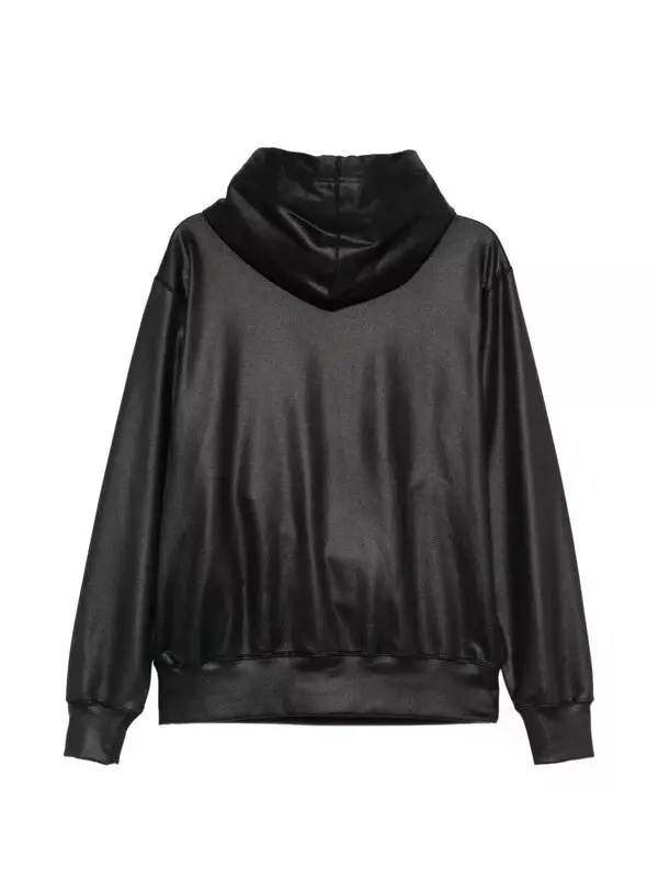 Comme Des Garçons Coated Drawstring Hoodie