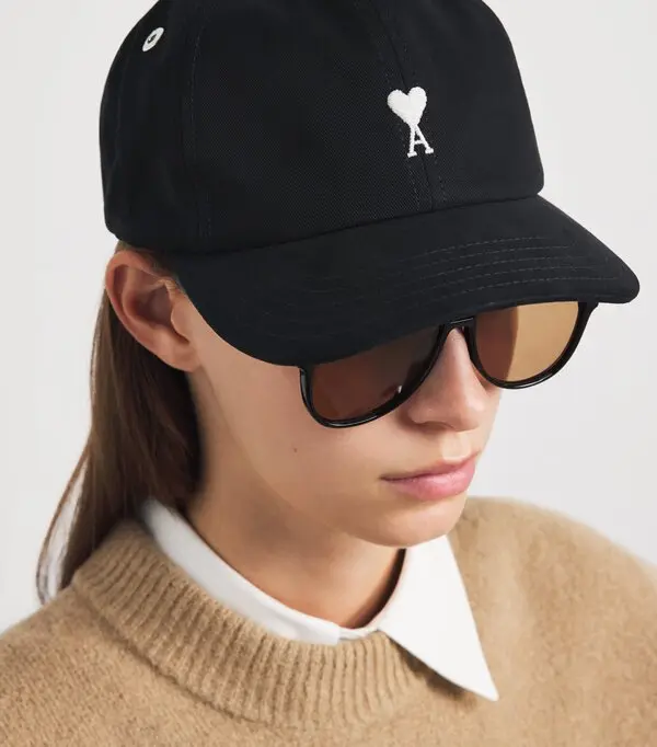 AMI Paris Embroidered Logo Baseball Cap