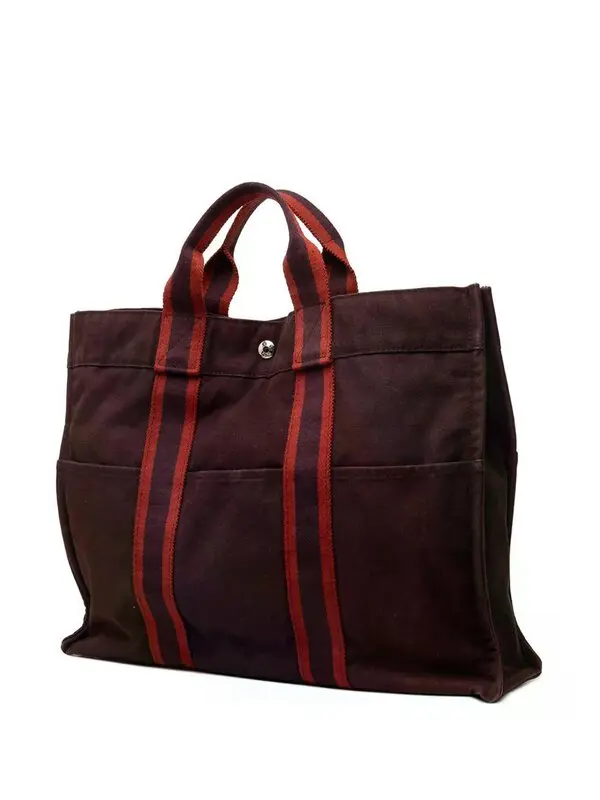 Hermès 1990-2010 Canvas Fourre Tout Mm Tote Bag