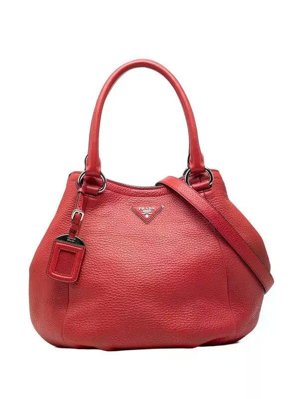 Prada 2010-2026 Vitello Daino Open Convertible Tote Satchel