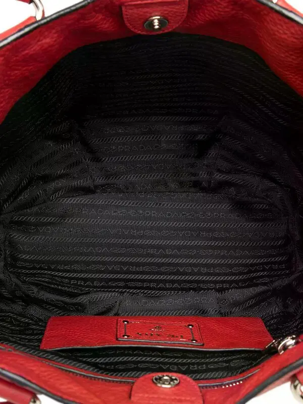 Prada 2010-2026 Vitello Daino Open Convertible Tote Satchel