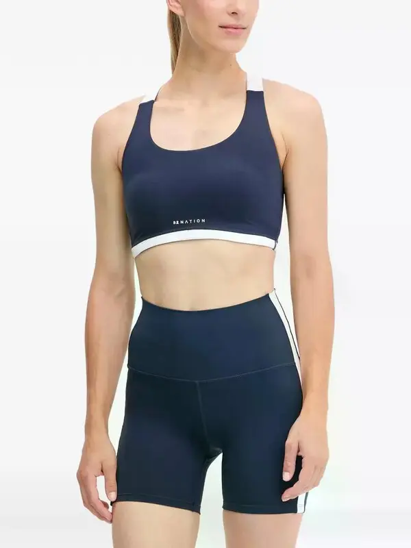 P.E Nation Logo-print Racerback Sports Bra