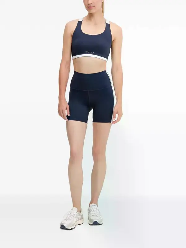 P.E Nation Logo-print Racerback Sports Bra