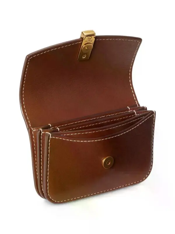 Polo Ralph Lauren Polo Id Leather Fold-over Card Case - Brown