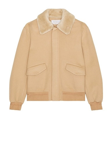Gabriela Hearst James Bomber Jacket With Shearling Collar