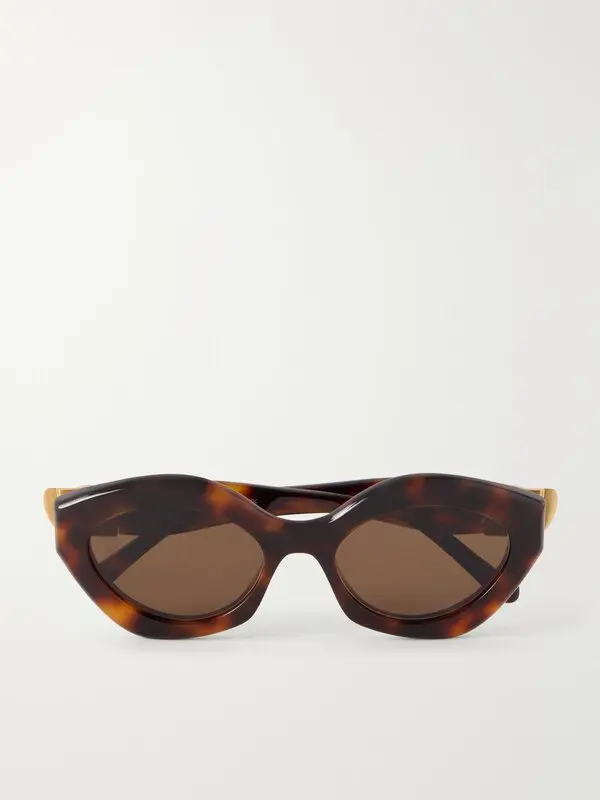 Loewe Coil Cat-eye Acetate Sunglasses - Tortoiseshell