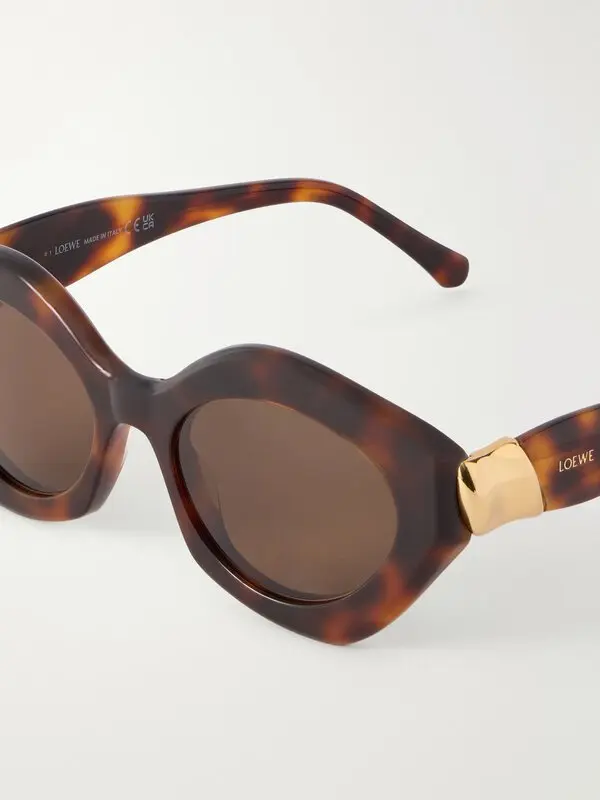 Loewe Coil Cat-eye Acetate Sunglasses