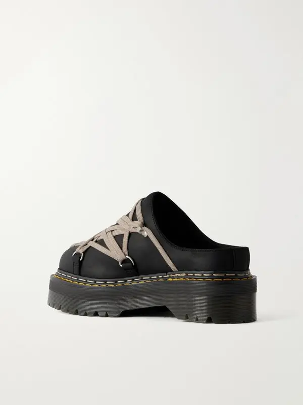 Rick Owens Dr. Martens Nubuck Mules
