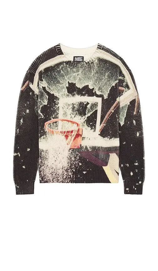 MARKET Break The Backboard Printed Sweater In . Also