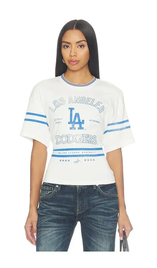 OFF SEASON La Dodgers Femme Lace-back Graphic Tee In . Also - White
