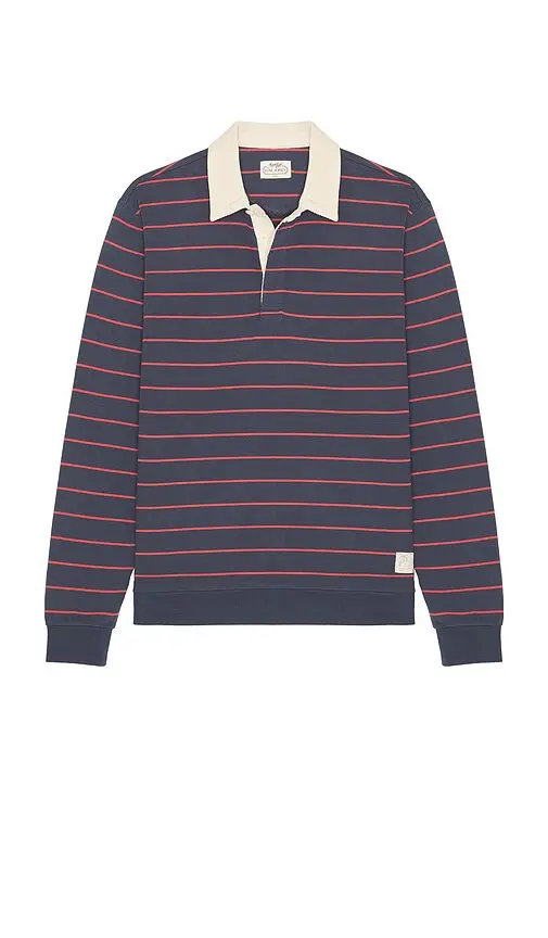 Marine Layer Sueded Rugby Polo In . Also