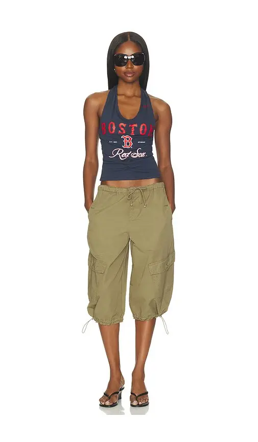 OFF SEASON Boston Red Sox Ruched Halter Top In . Also