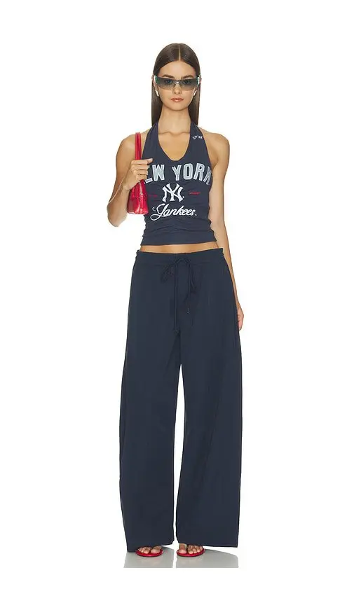 OFF SEASON Ny Yankees Ruched Halter Top In . Also