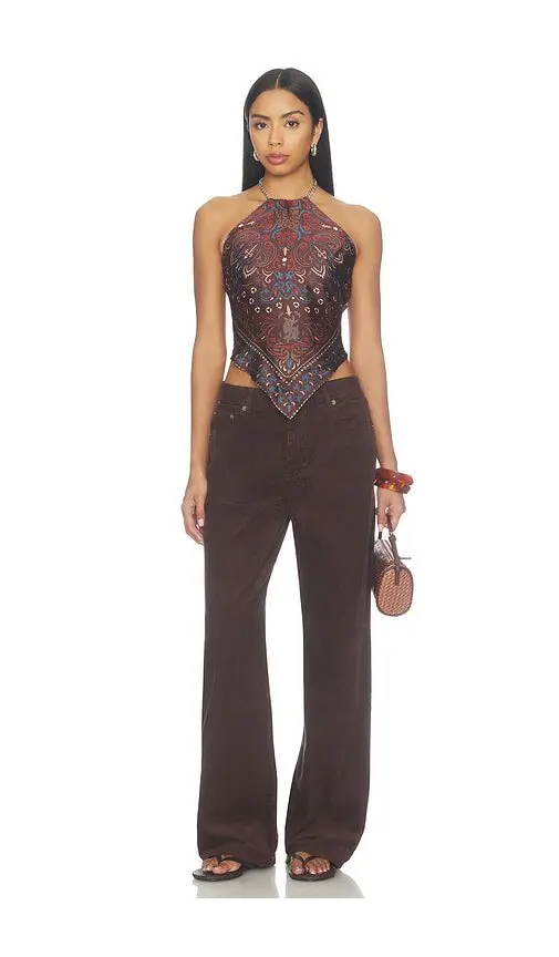 Ksubi Scarf Folk Bandana Top In . Also