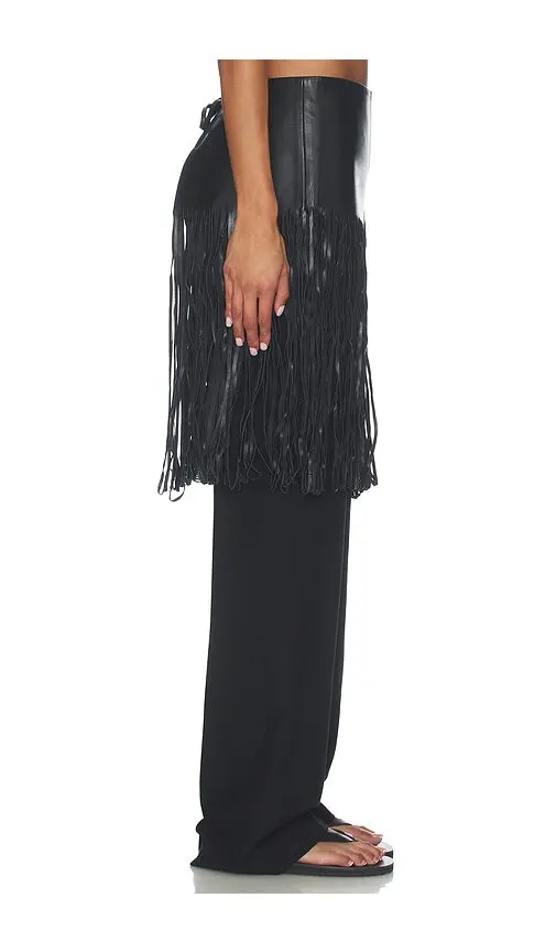 ST. AGNI Fringe Belt Skirt