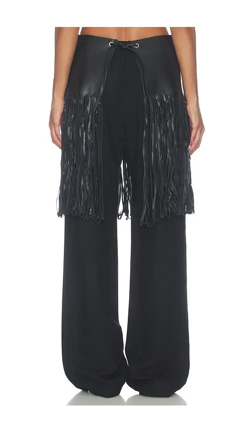 ST. AGNI Fringe Belt Skirt