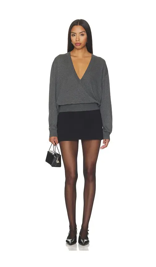EAVES Devyn V Neck Sweater In . Also