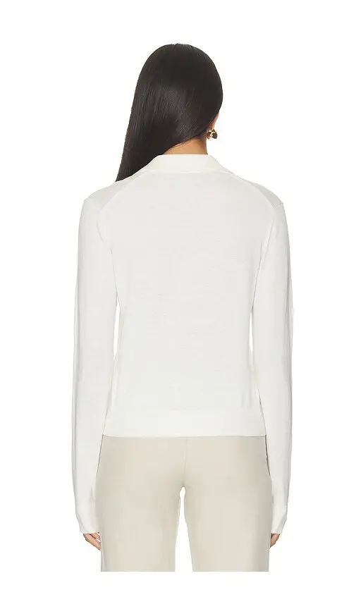 EAVES Maegen Polo Collar Cardigan In . Also