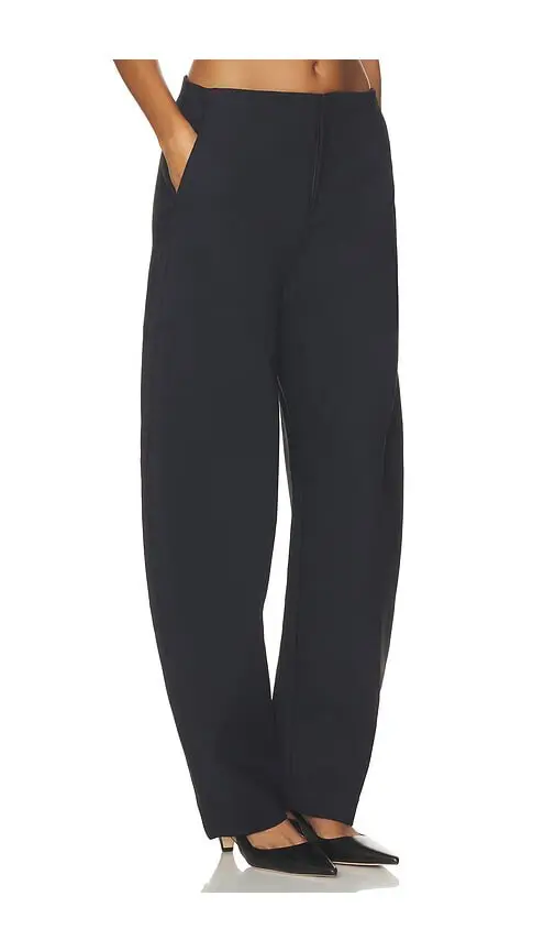 EAVES Low Rise Mai Sculptural Compact Suiting Pant In . Also