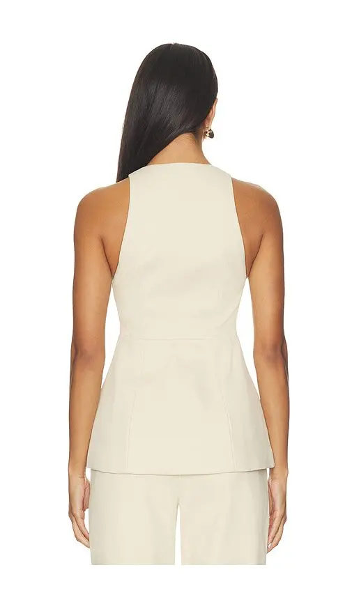 EAVES Ari Compact Suiting Top In . Also - Beige
