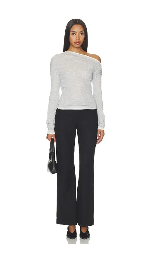 EAVES Wei Layered Assym Knit Top In . Also