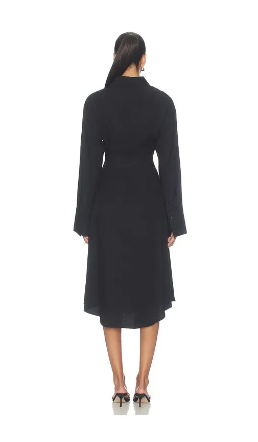 ALL THE WAYS Charitie Button Up Midi Dress In . Also
