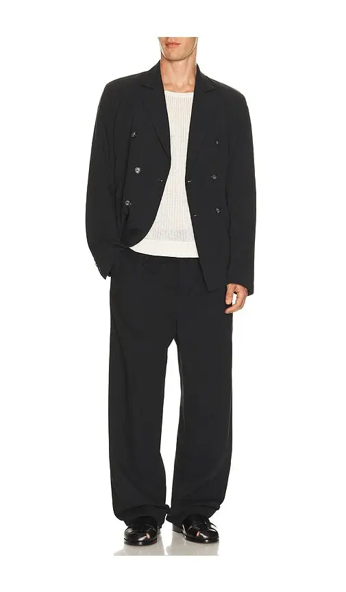 PALMES Double Breasted Wool Blazer In . Also