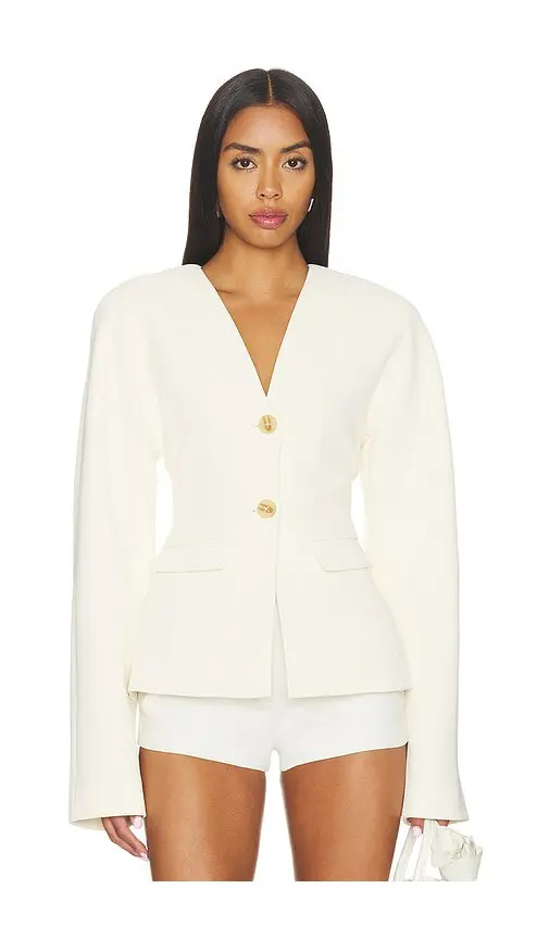 EAVES Gal Crepe Blazer In . Also
