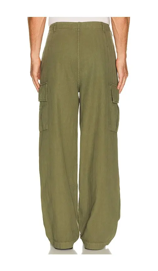 PALMES Herringbone Cargo Trousers In . Also