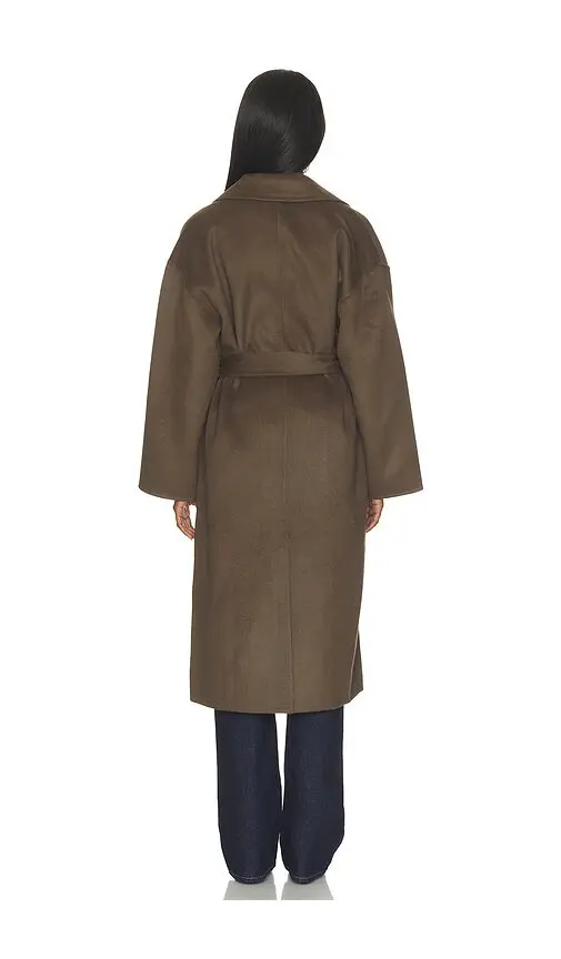 Paige Long Connery Coat In . Also