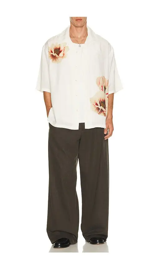 ALLSAINTS Floraison Short Sleeve Shirt In . Also