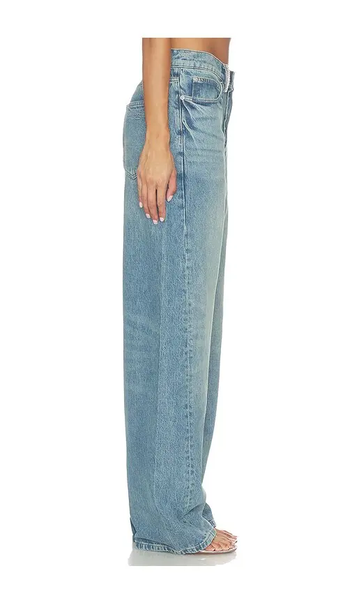 Alexander Wang Float Mid Rise Relaxed Jeans With Crystal Beltloops In . Also