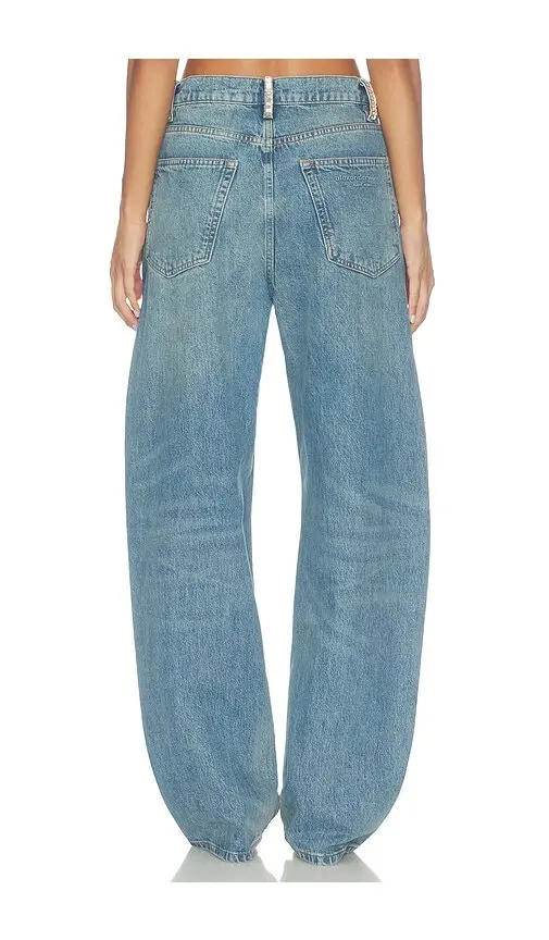 Alexander Wang Float Mid Rise Relaxed Jeans With Crystal Beltloops In . Also