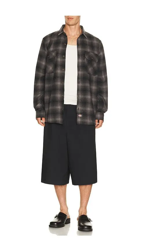Dickies Long Sleeve Flannel Work Shirt In . Also