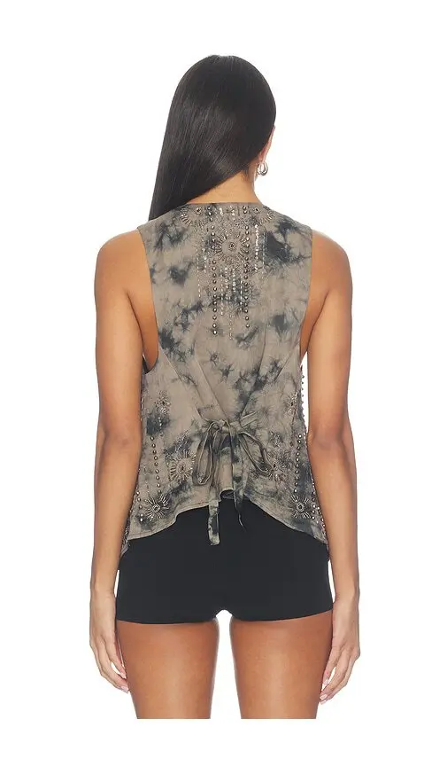Free People Arden Embellished Vest In . Also