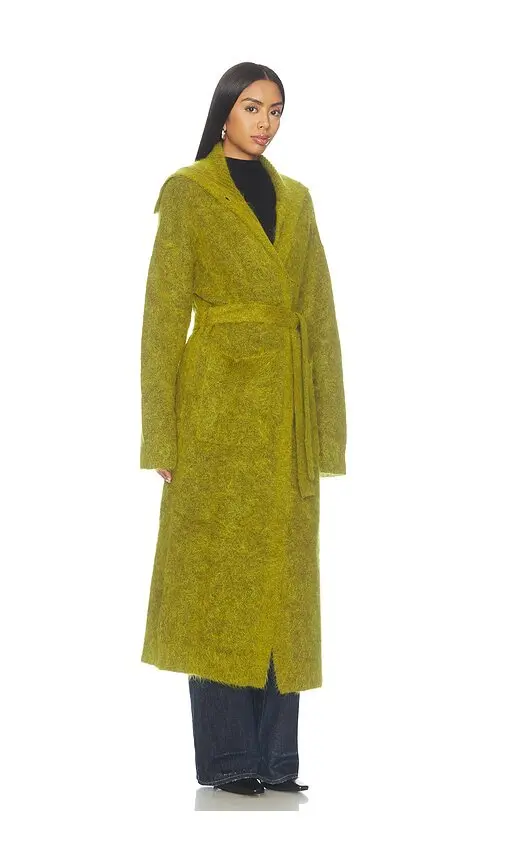 GANNI Brushed Mohair Long Cardigan In . Also