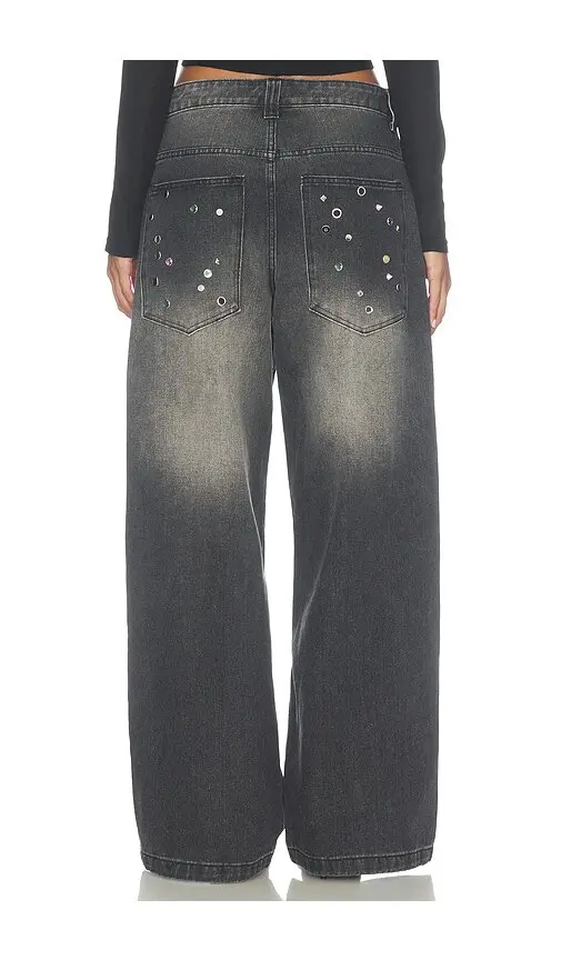 JADED LONDON Rhinestone Studded Colossus Jeans In . Also