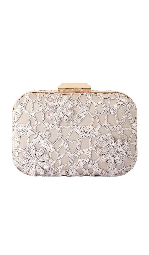 OLGA BERG Elena Appliqued Clutch