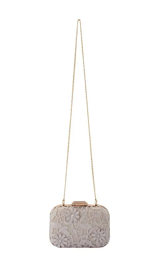 OLGA BERG Elena Appliqued Clutch