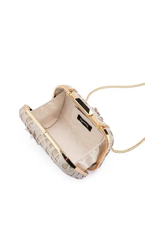 OLGA BERG Elena Appliqued Clutch