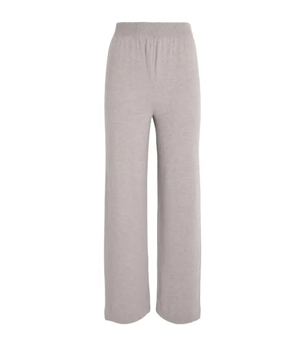 BARRIE Cashmere Wide-leg Trousers