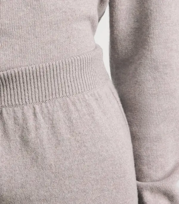 BARRIE Cashmere Wide-leg Trousers