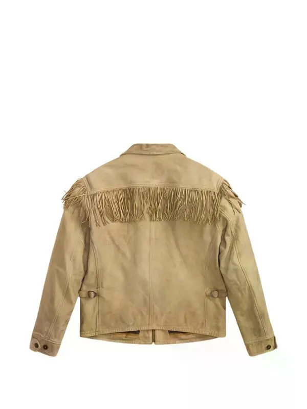 Ralph Lauren Fringe-trimmed Goat-suede Jacket