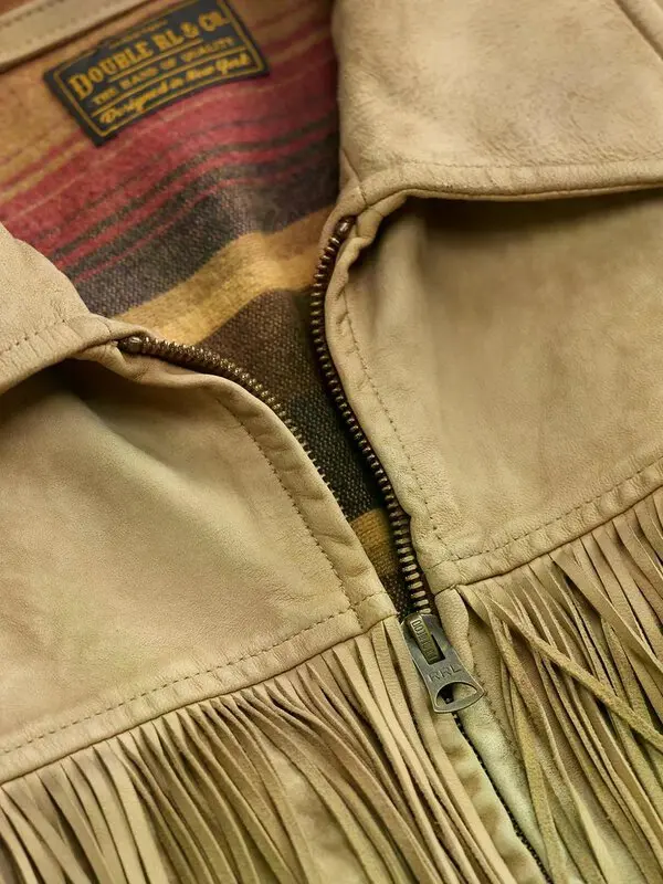 Ralph Lauren Fringe-trimmed Goat-suede Jacket