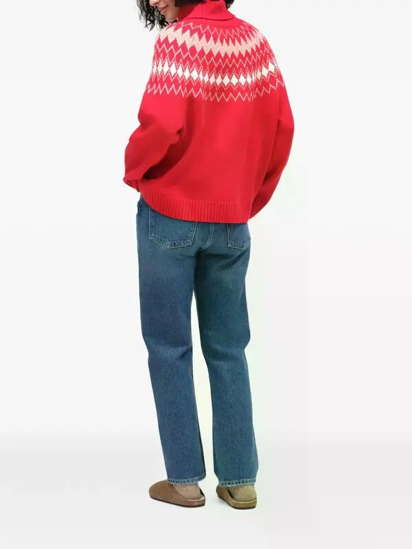 Chinti & Parker Fair Isle Roll-neck Sweater